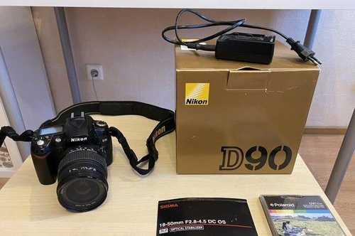 Nikon D90 + объектив Sigma 18-50 mm F2.8-4.5 DS OS