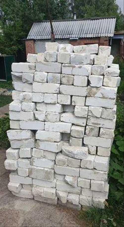 Кирпич белый силикатный бу