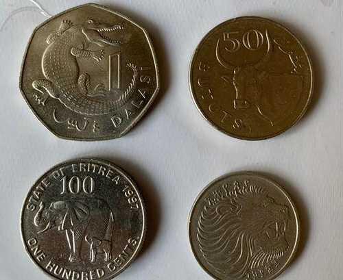 Монеты Африки (Гамбия, Эретрия,Эфиопия)