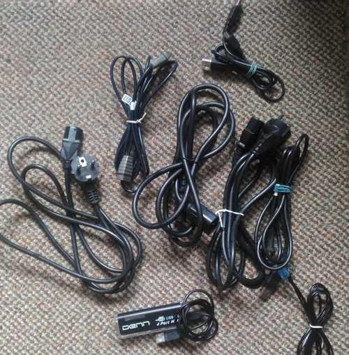 Кабели USB и кабели питания