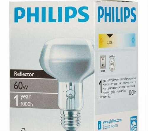 Philips Лампа накаливания 60 Вт, 220В, E27