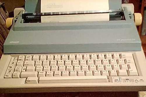 Пишущая машинка Olivetti et55 с картриджами рабоча