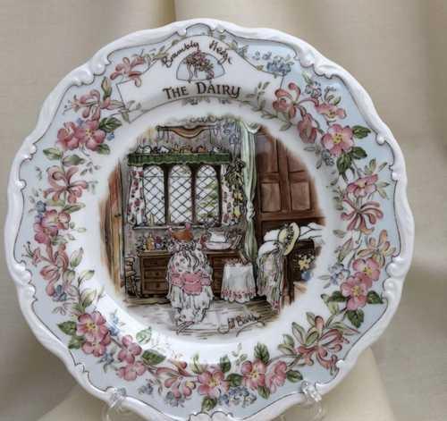 Тарелочка "dairy" по мотивам «Brambly Hedge»
