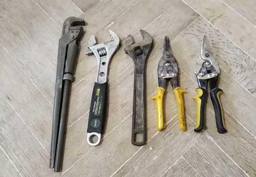 Ключ разводной газовый ножницы по металу