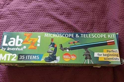 Набор : микроскоп и телескоп Levenhuk LabZZ MT2