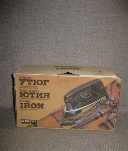 Утюг электроутюг СССР в коробке 1991 год