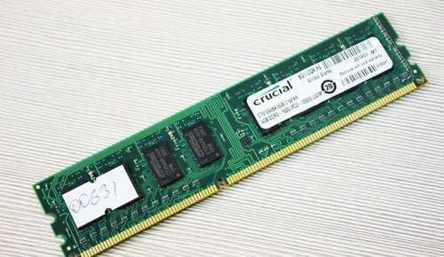 Оперативная память DDR3 4 GB 1600 MHz Crucial