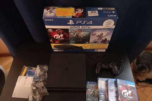 Sony Playstation 4 slim 1tb + игры