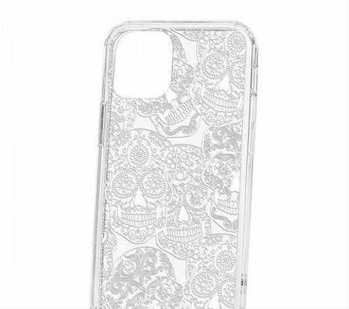 Чехол-накладка iP 12 mini Kruche Print Skull White