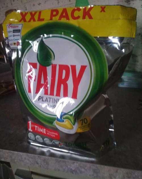 Капсулы Fairy Platinum для посудомоечной машины