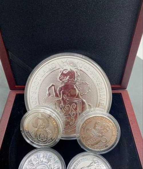 Серебряная монета Великобритании "Единорог" 311г