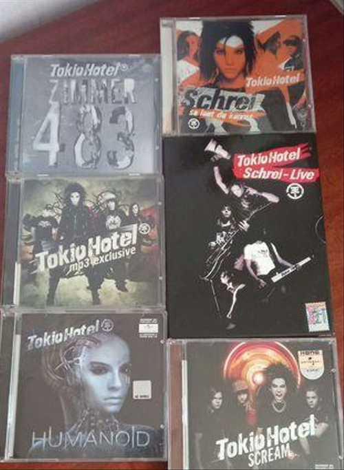 Tokio Hotel CD DVD диски Schrei, Zimmer, Humanoid