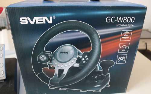 Руль sven gc w800. Sven GC-w800. Руль GC-w800. Sven 800w руль.