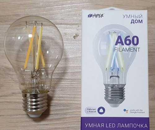 Лампа светодиодная hiper IoT A60 Filament (E27)