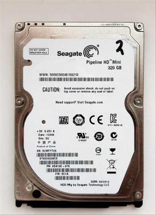 320Gb HDD 2.5" Seagate