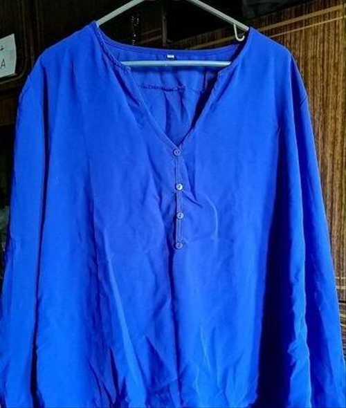 Женская шелковая блузка 48-52р