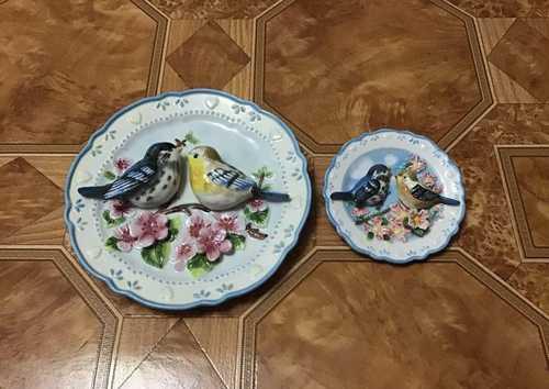 Набор декоративных тарелок Птицы