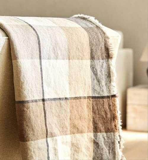 Плед льняной 140*190 Zara Home