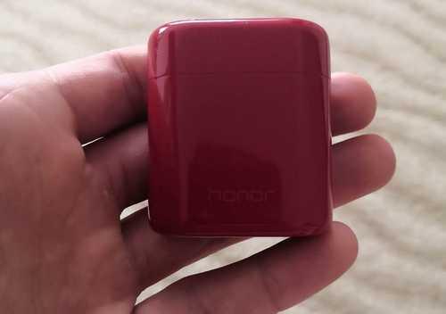 Honor flypods, правый наушник и кейс, красный