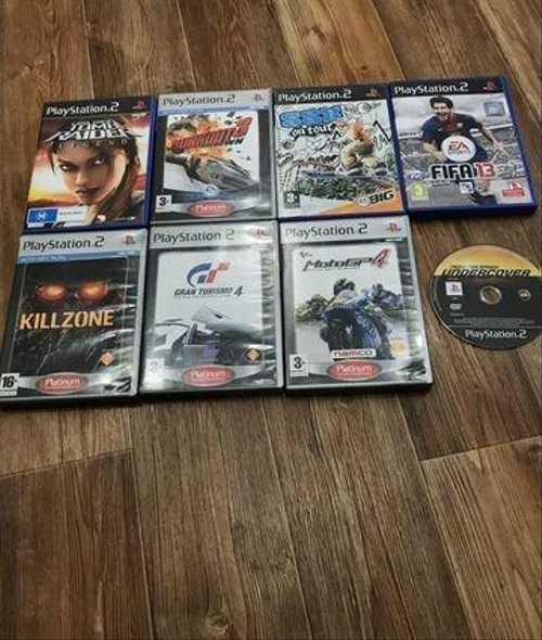 7 лицензионных дисков на PlayStation 2