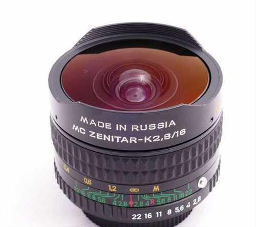 Зенит (кмз) 16mm f/2.8 Зенитар-М мс новый рст