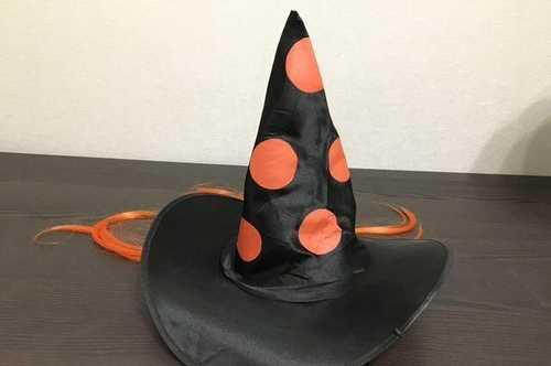 Шляпа карнавальная ведьмы на Хэллоуин
