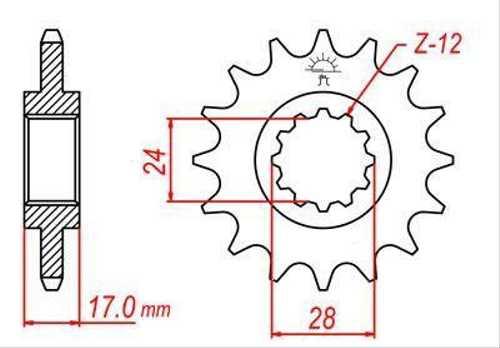 Звезда передняя JT sprockets JTF1371