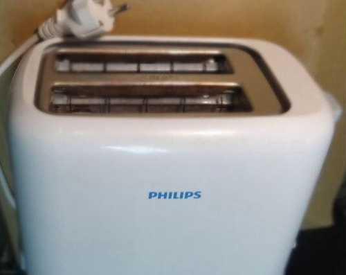 Тостер Philips HD 2566 бу хорошее состояние белый