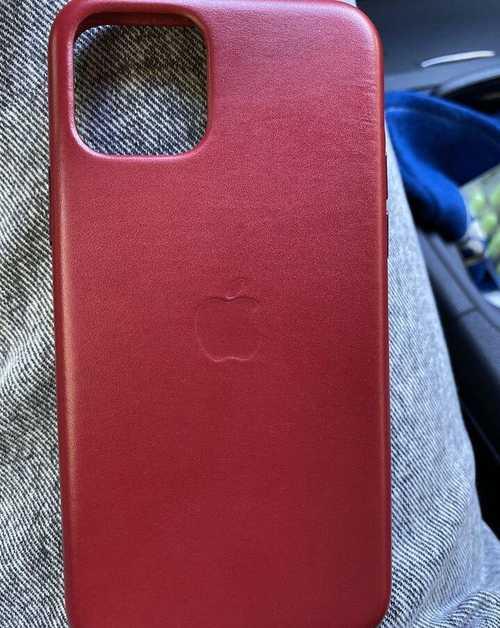 Чехол Apple leather case red Красный