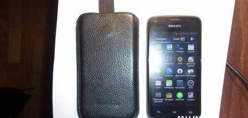 Смартфон Б/У philips Xenium W3568 Black (черный )
