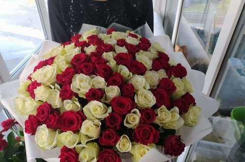 101 роза из Ставрополя в Тоннельный