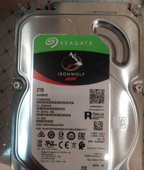 Жесткий диск Seagate IronWolf 2 гига