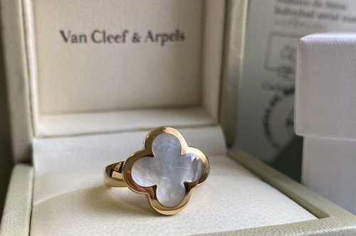 Золотое кольцо Vancleef & Arpels Alhambra Pure