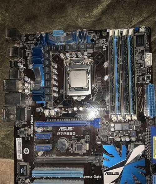 Материнская плата lga1156 с процессором