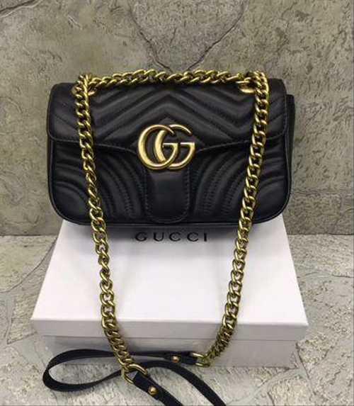 Сумка gucci Marmont новая кожа