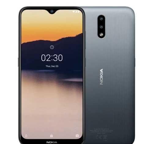 Nokia 2.3, 2-32, серый, новый, NFC