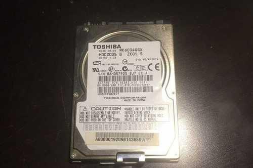 Жесткий диск Toshiba 60 Gb / HDD / sata2 / 2,5’’