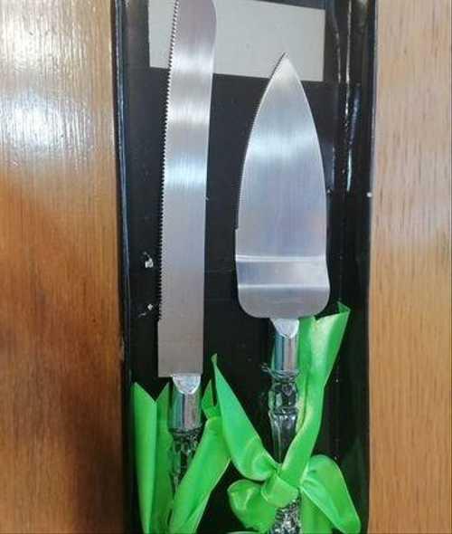 Свадебные нож и лопатка для торта