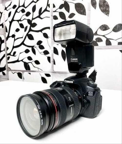 Canon EOS 60D 24-70 mm f2,8 l USM Speedlite 430 EX