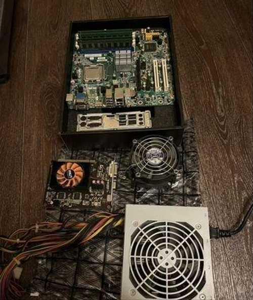 Компьютер без корпуса (quad 6600,gt630,8gb ram)