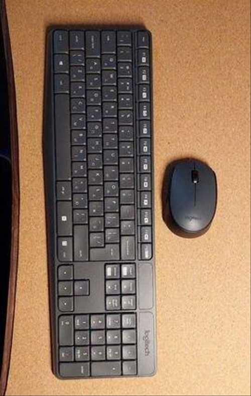 Беспроводная клавиатура и мышь logitech MK235