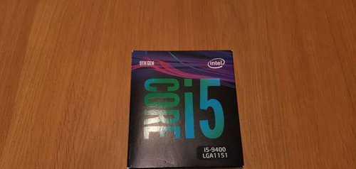 Intel Core i5-9400 (LGA1151 v2, 6 x 2900 мгц, BOX)