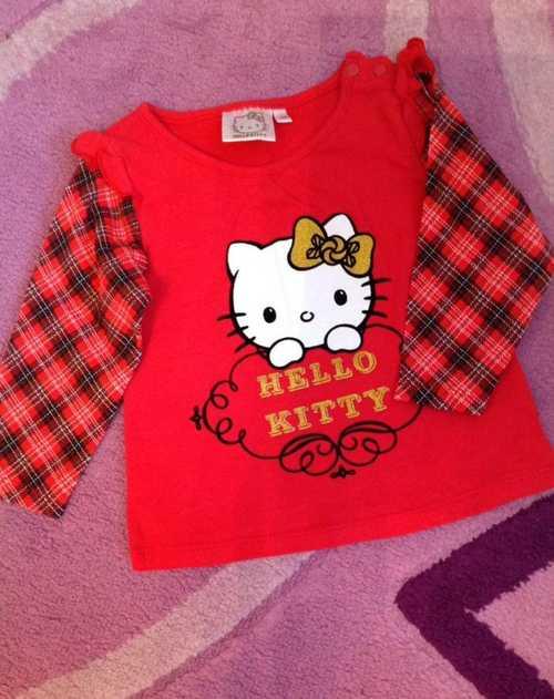 Футболка Hello Kitty, р-р 74