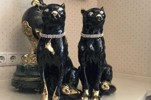 Статуя Черная кошка ahura 45 см, Италия