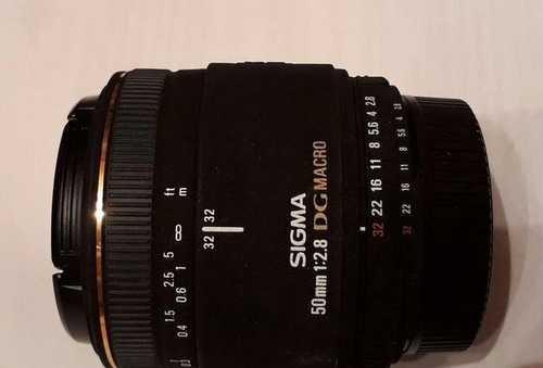 Объектив Sigma AF 50mm f/2.8 EX DG macro Nikon