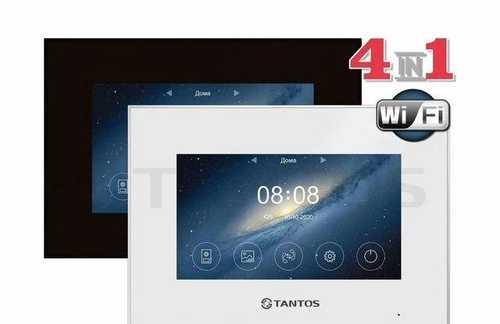 Комплект домофона full hd с переадресацией звонка на телефон tantos marilyn hd wi fi s