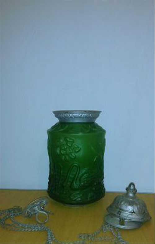 Антикварный плафон и подвеска для лампы