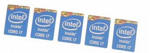 Наклейки Intel Core i7