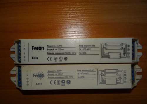 FERON EB52, 2*18W T8/G13 230V 21522.Купить Аппарат …