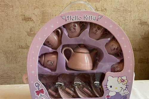Детский новый керамический чайный набор Hello kitt
